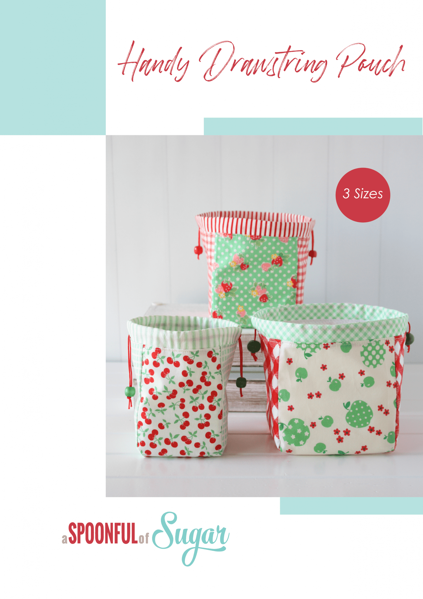 Handy Drawstring Pouch - Available in 3 Sizes - A Spoonful of Sugar Shop