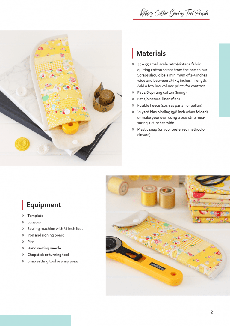 Rotary Cutter Sewing Tool Pouch - A Spoonful of Sugar Shop