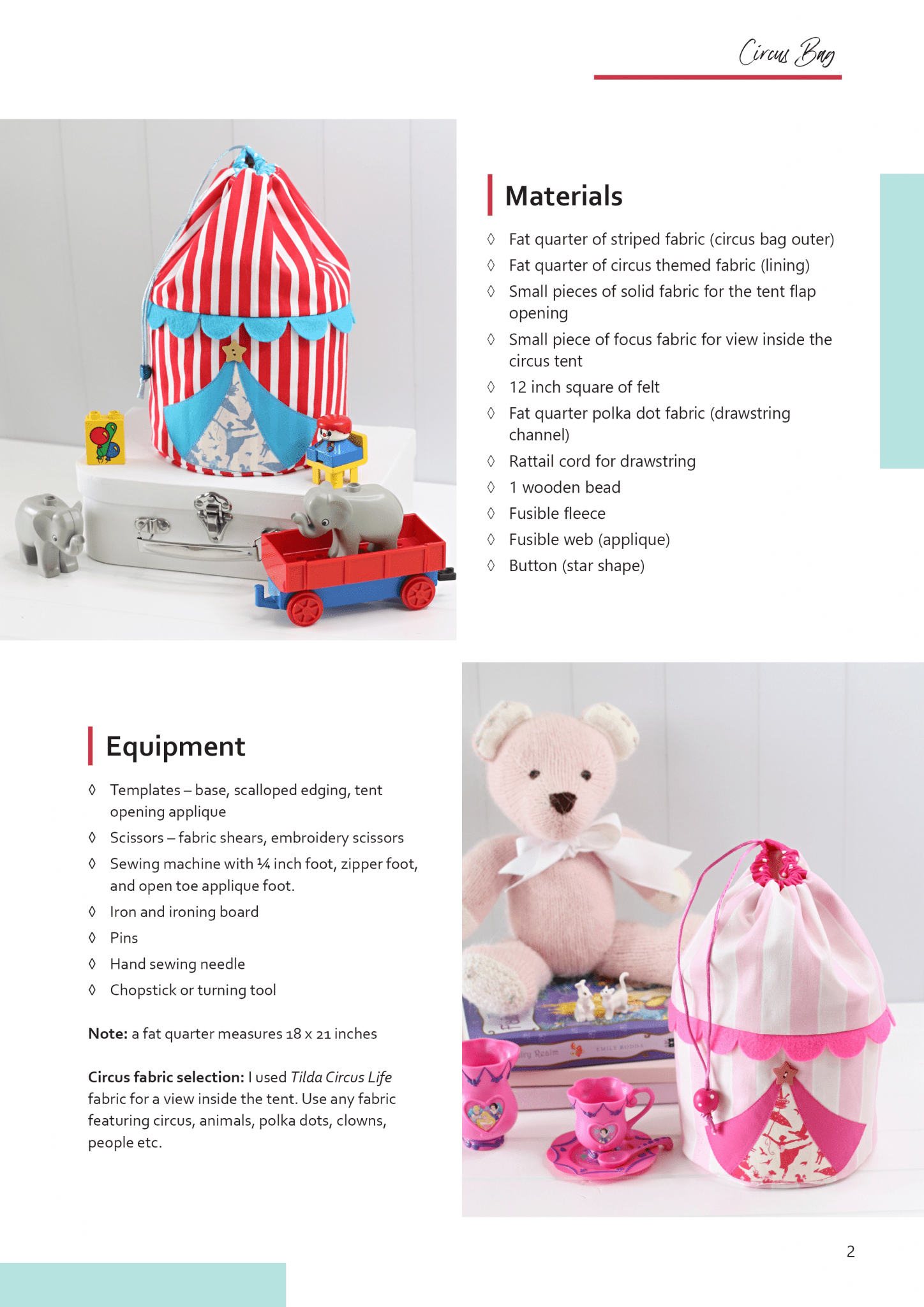 Circus Bag - A Spoonful of Sugar Shop