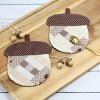 Patchwork Acorn Coaster - A Spoonful of Sugar Shop