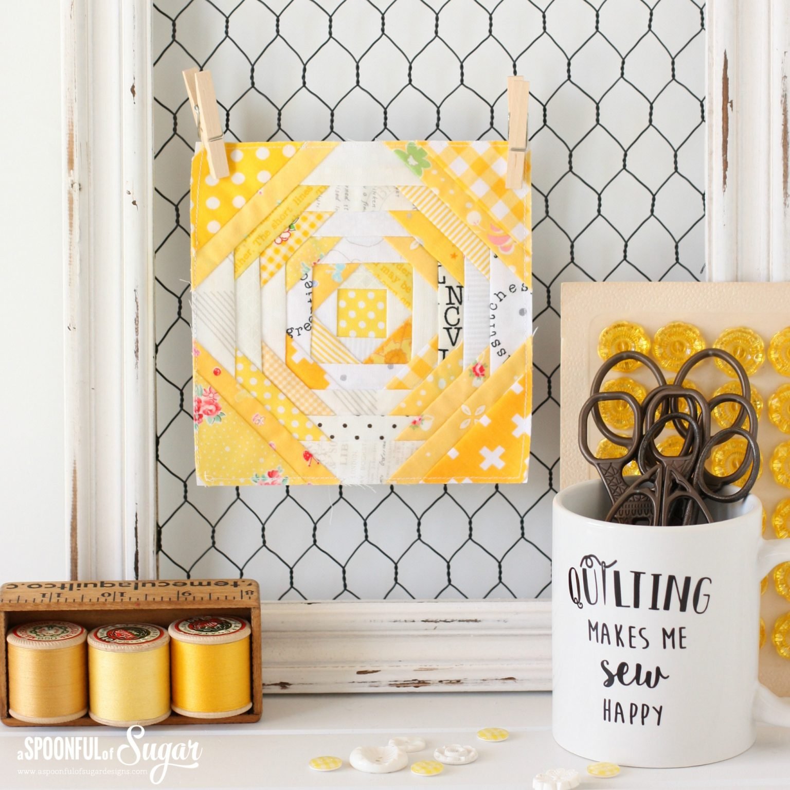 Pineapple Foundation Paper Piecing Quilt Block (5 Sizes) - A Spoonful ...