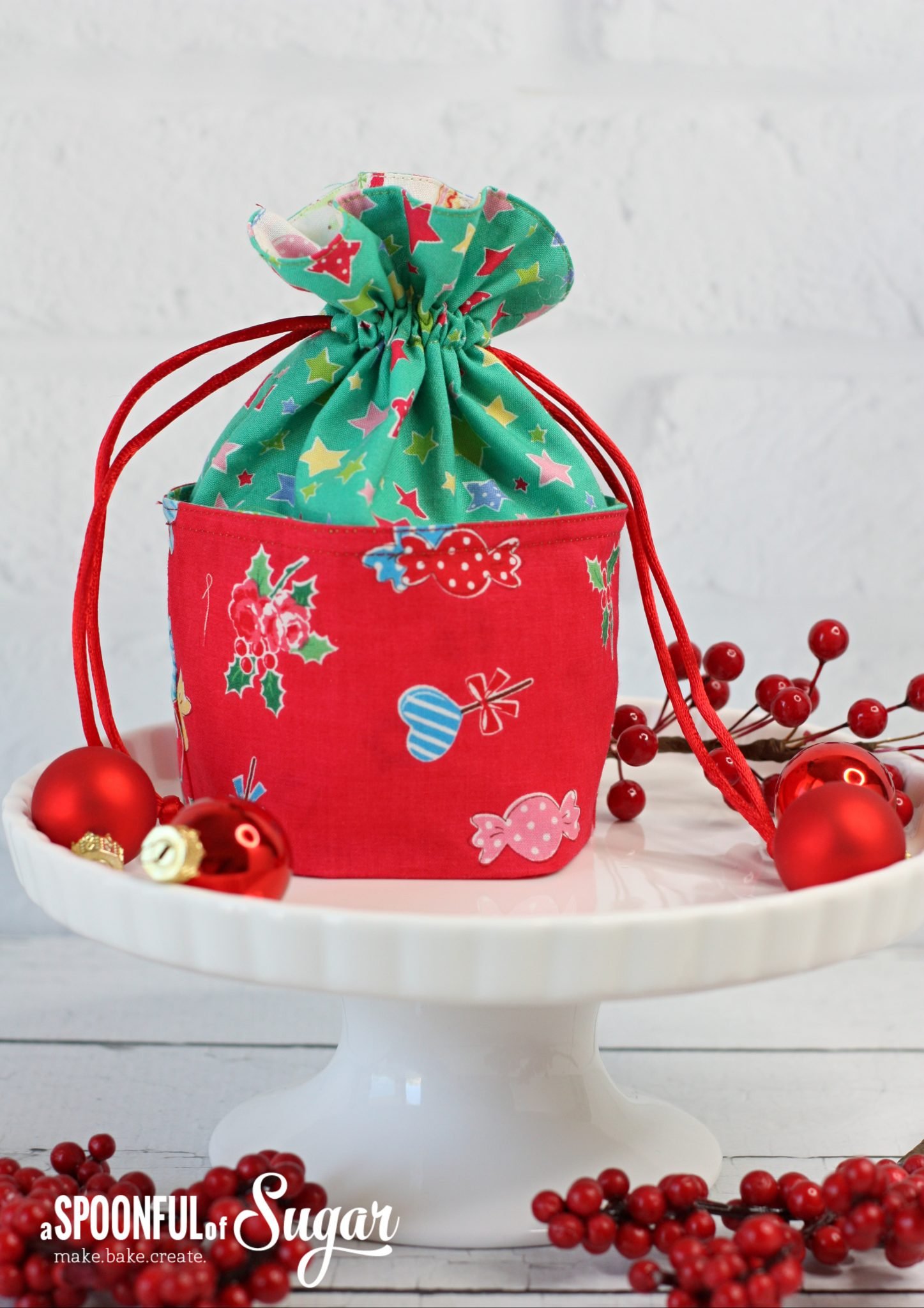 Mini Drawstring Gift Bag - A Spoonful of Sugar Shop