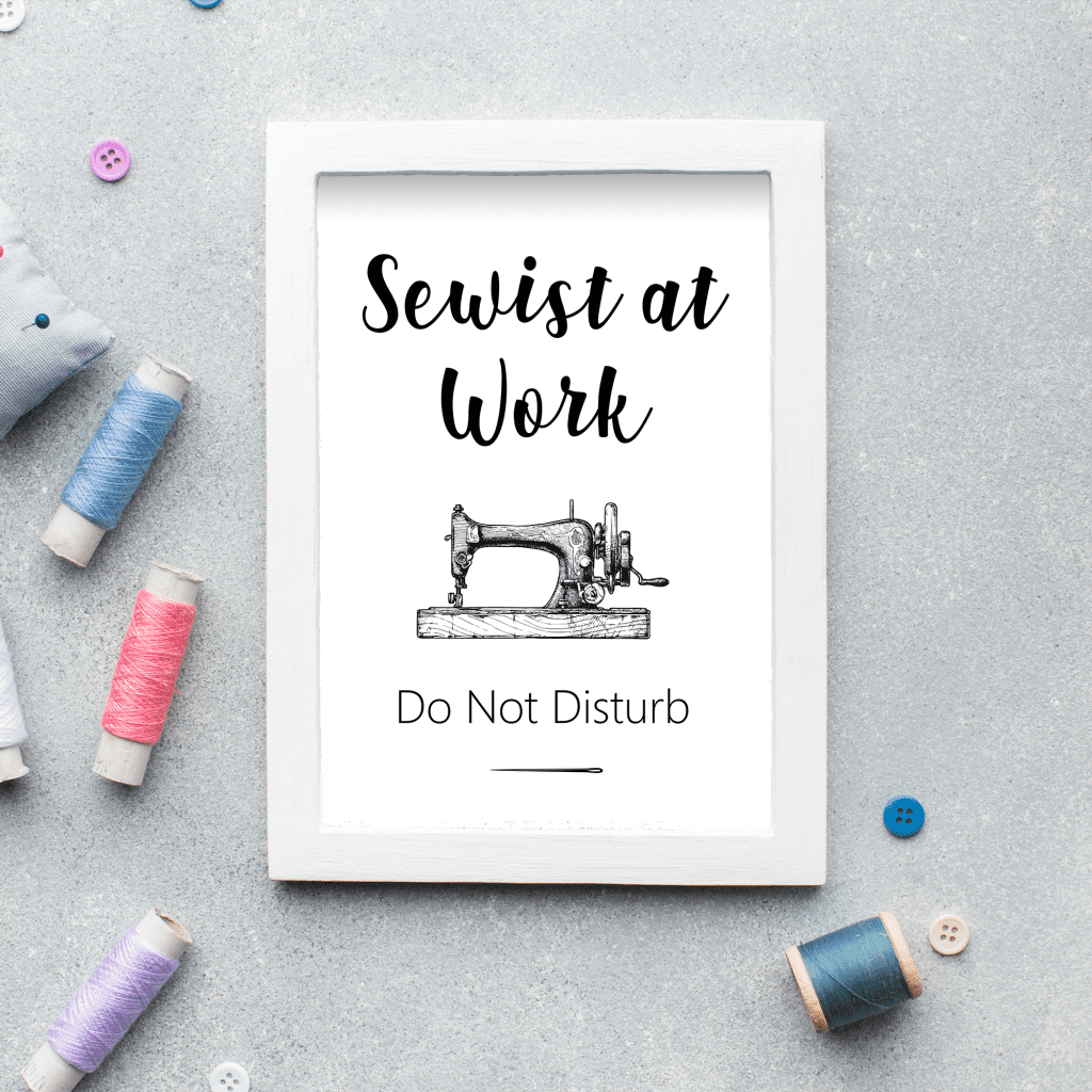 Poster - Sewist at Work - A Spoonful of Sugar Shop