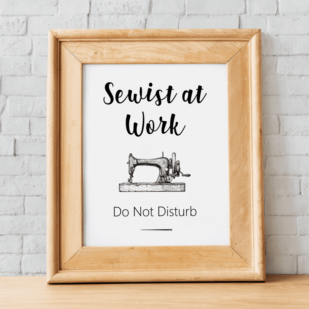 Poster - Sewist at Work - A Spoonful of Sugar Shop