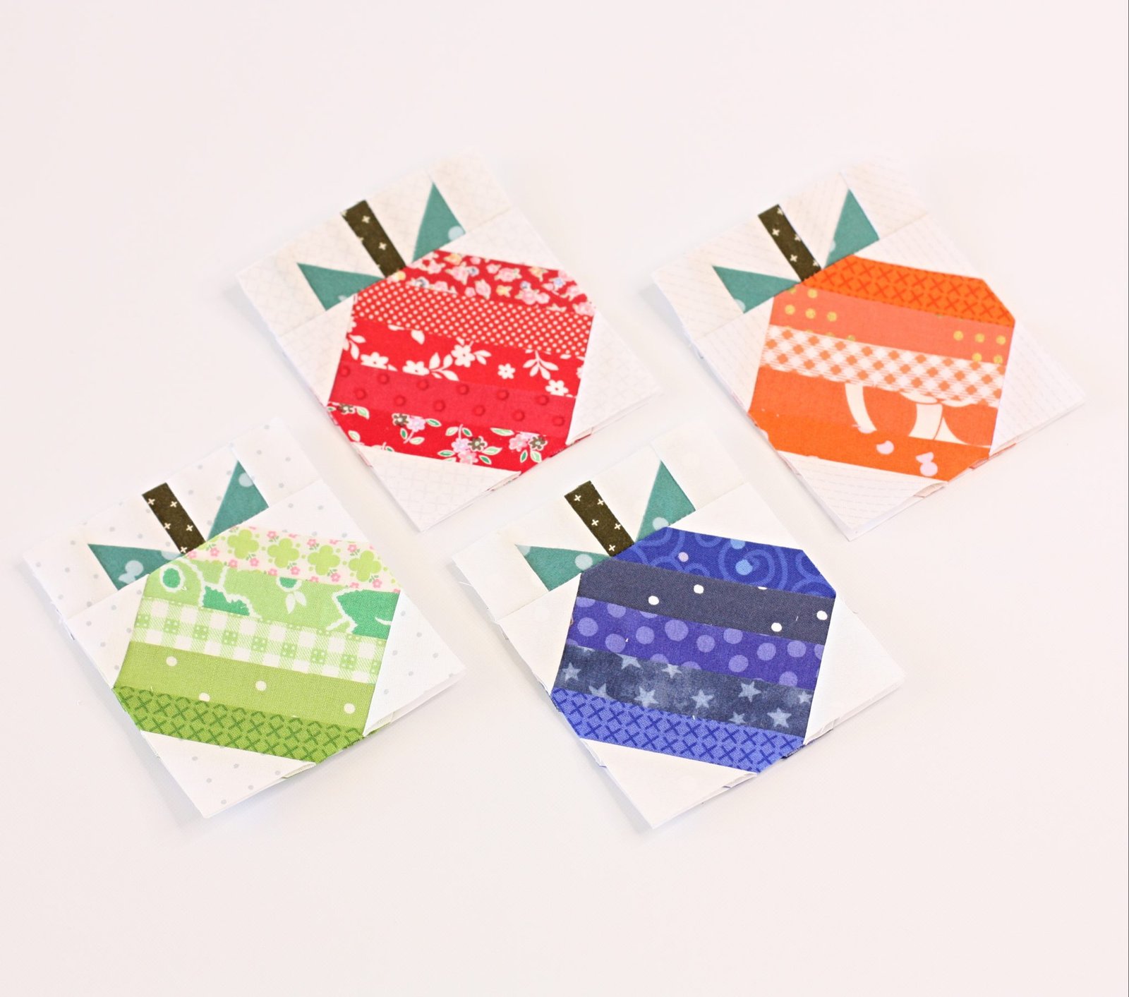 Fruit Foundation Paper Piecing Quilt Block (5 Sizes) - A Spoonful of ...