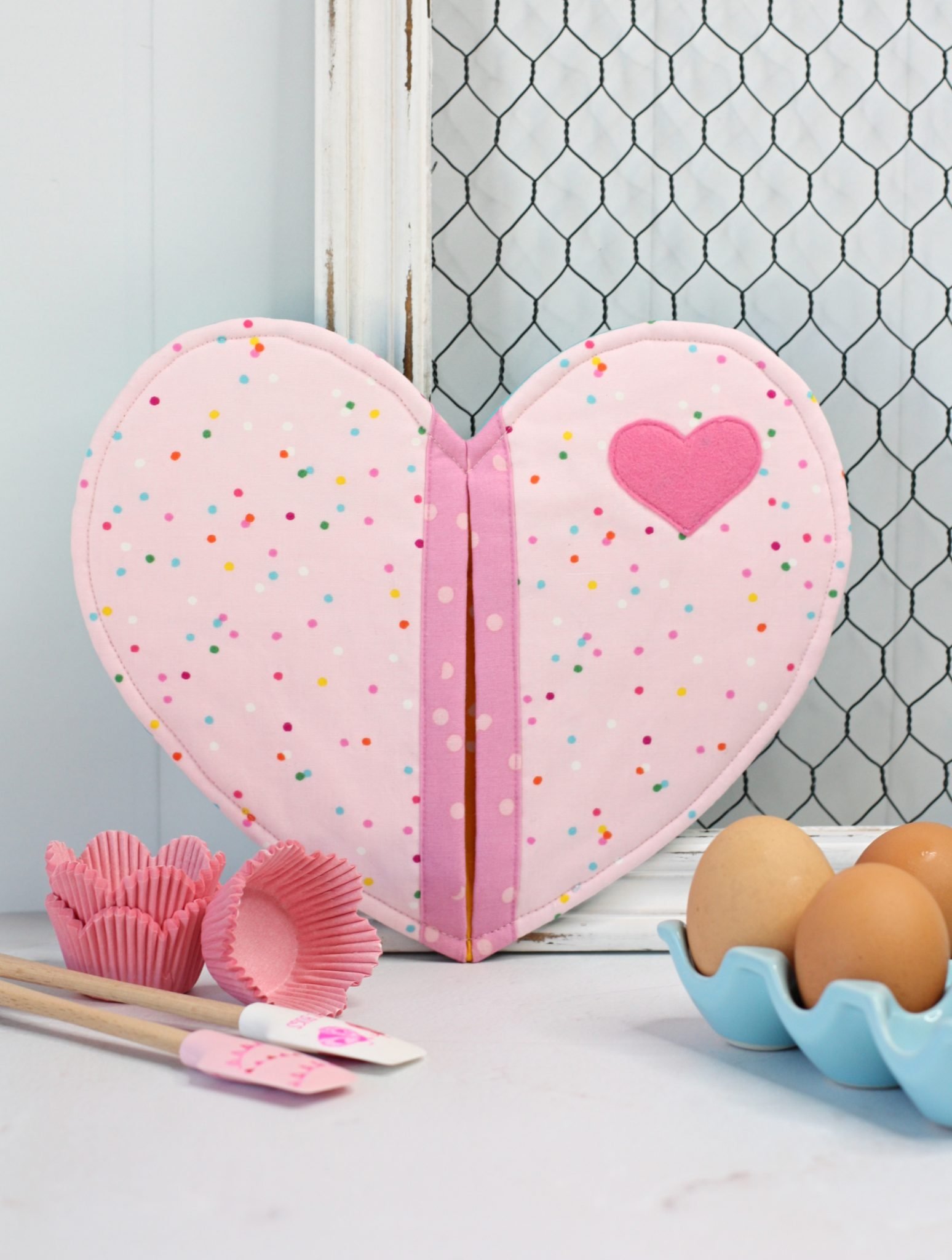 Heart Pot Holder - A Spoonful of Sugar Shop