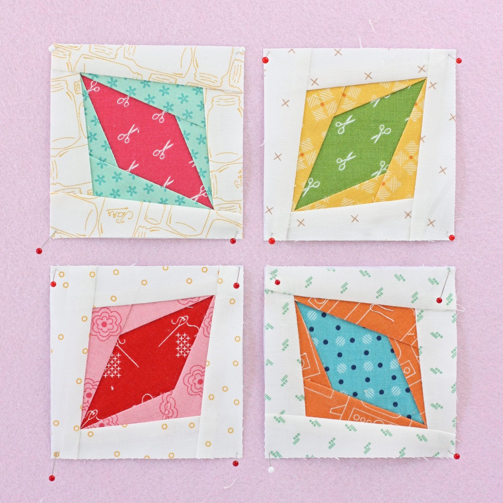 Kite Block Foundation Paper Piecing Quilt Block (5 Sizes) - A Spoonful ...