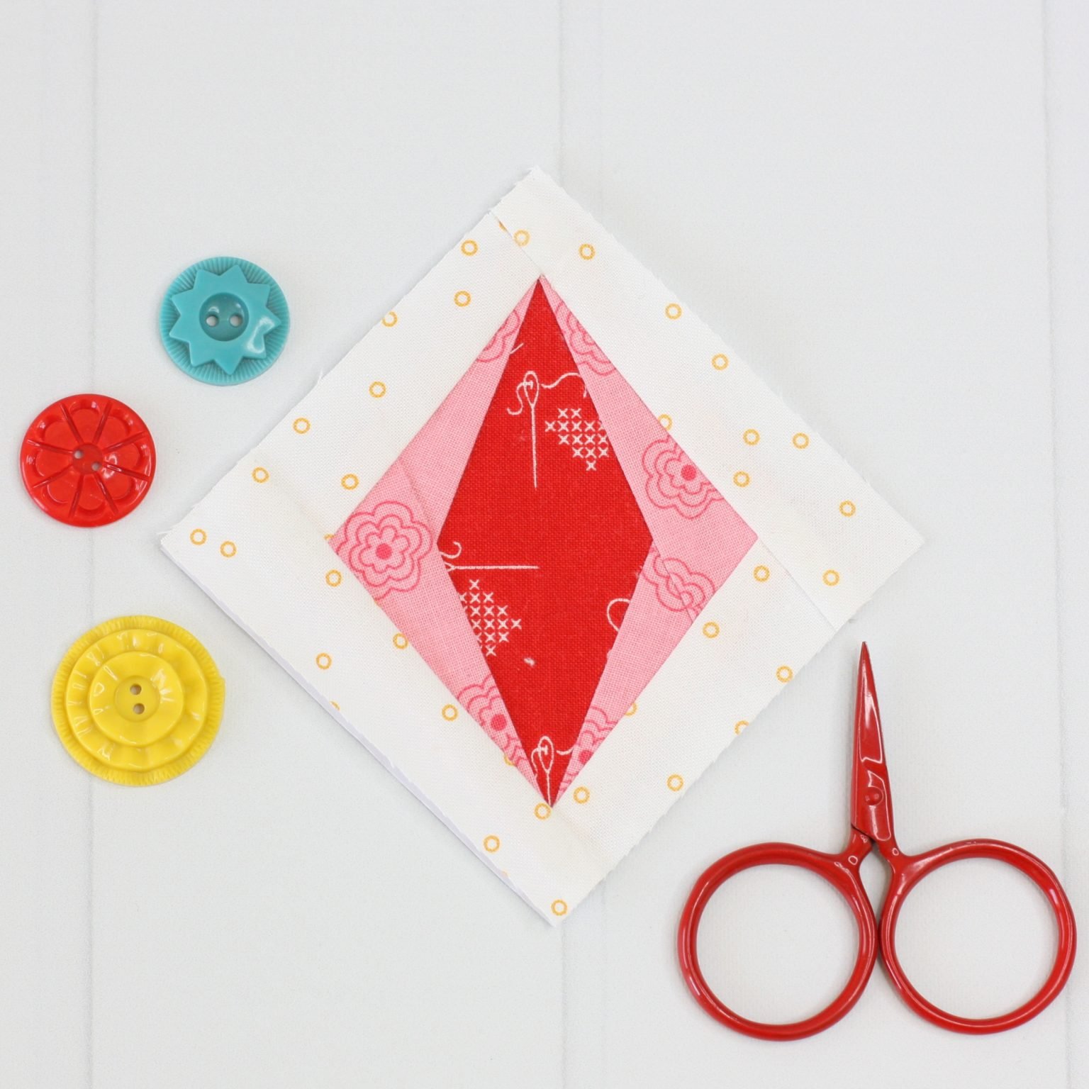 Kite Block Foundation Paper Piecing Quilt Block (5 Sizes) - A Spoonful ...