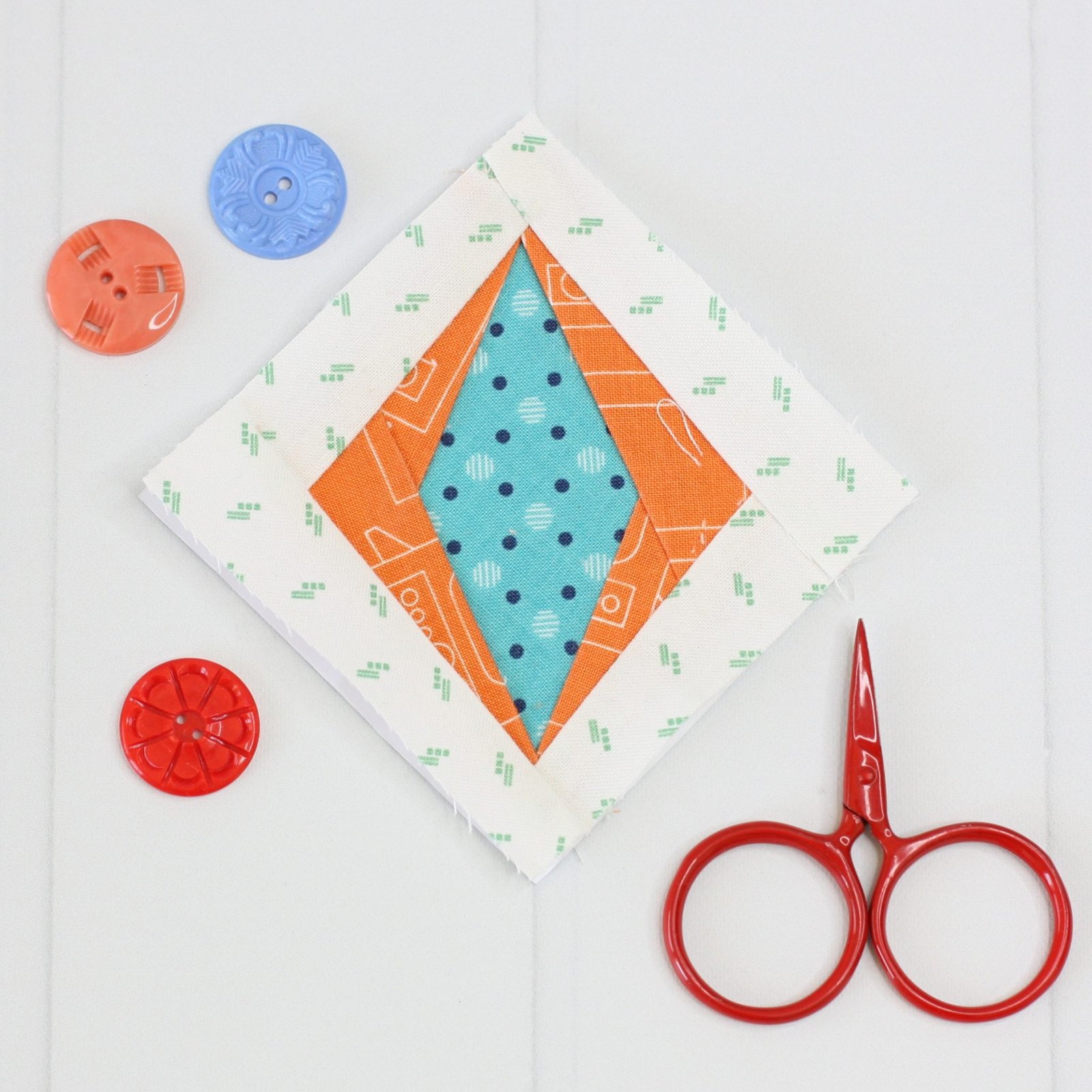 Kite Block Foundation Paper Piecing Quilt Block (5 Sizes) - A Spoonful ...