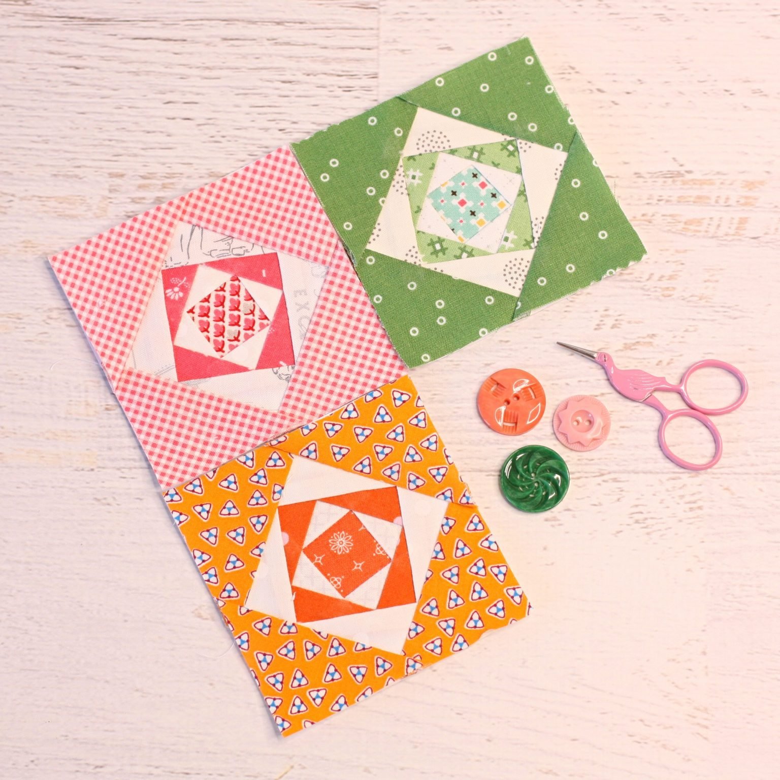 Twisted Square Foundation Paper Piecing Quilt Block (5 Sizes) - A ...