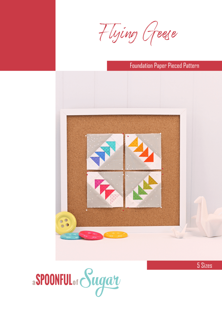 Flying Geese Foundation Paper Piecing Quilt Block (5 Sizes) - A ...