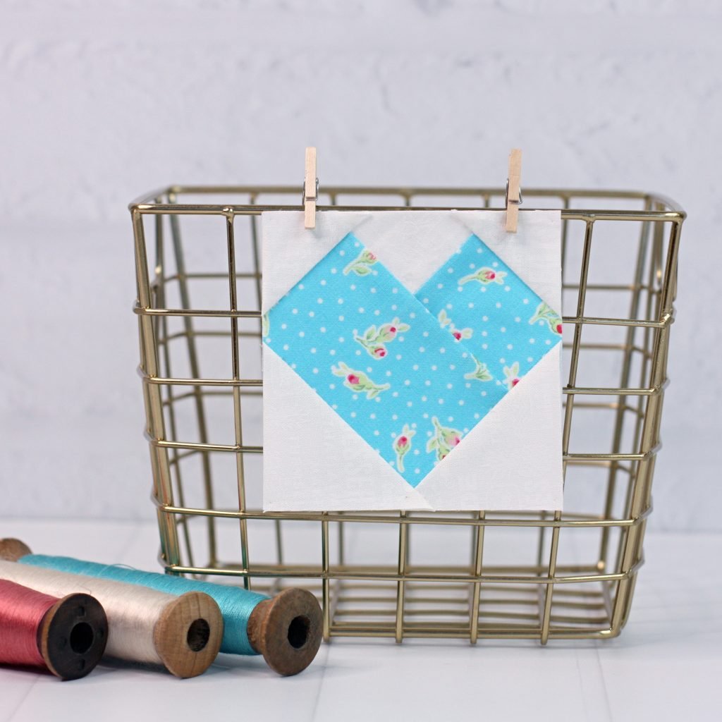 Simple Heart Foundation Paper Piecing Quilt Block (5 Sizes) - A ...