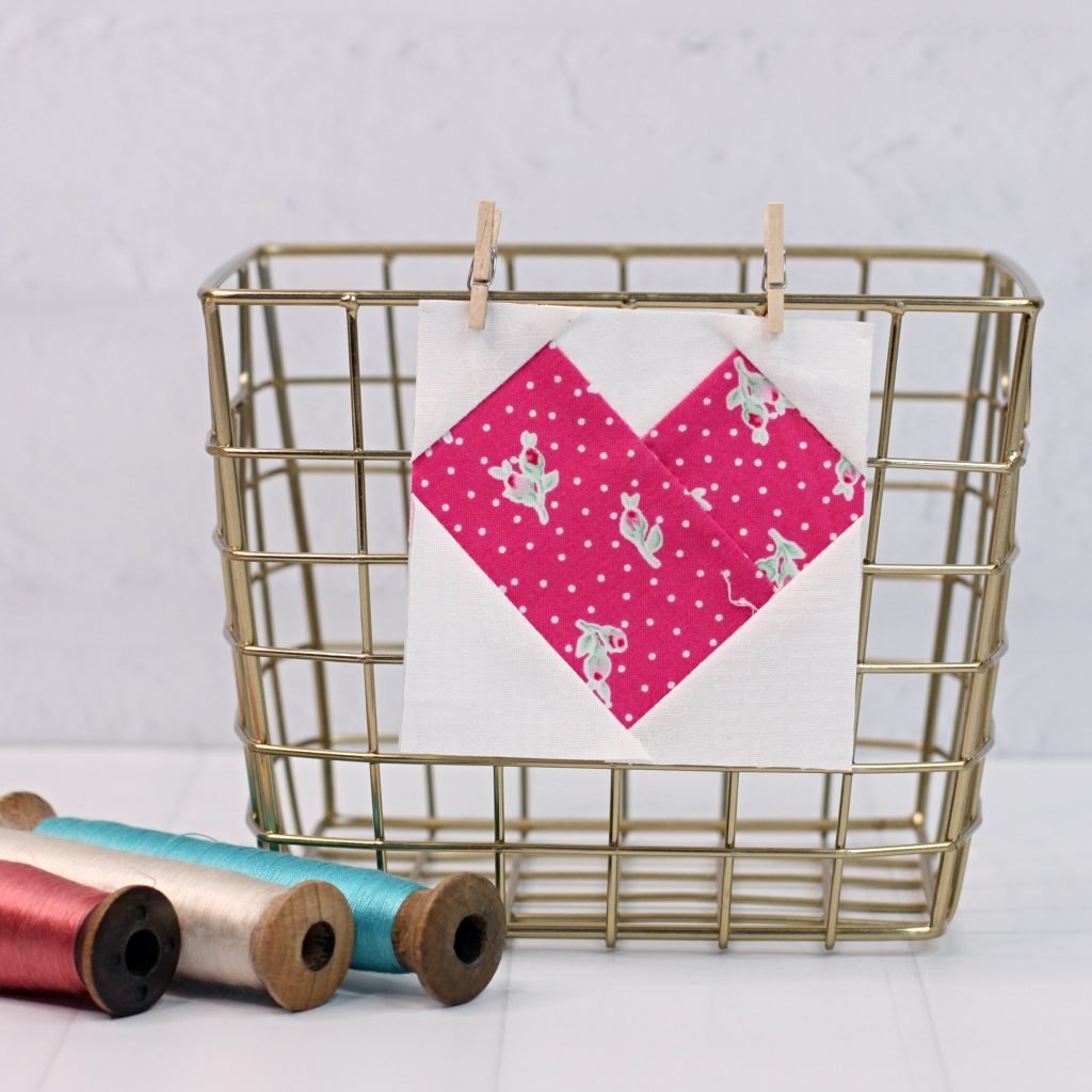 Simple Heart Foundation Paper Piecing Quilt Block (5 Sizes) - A ...