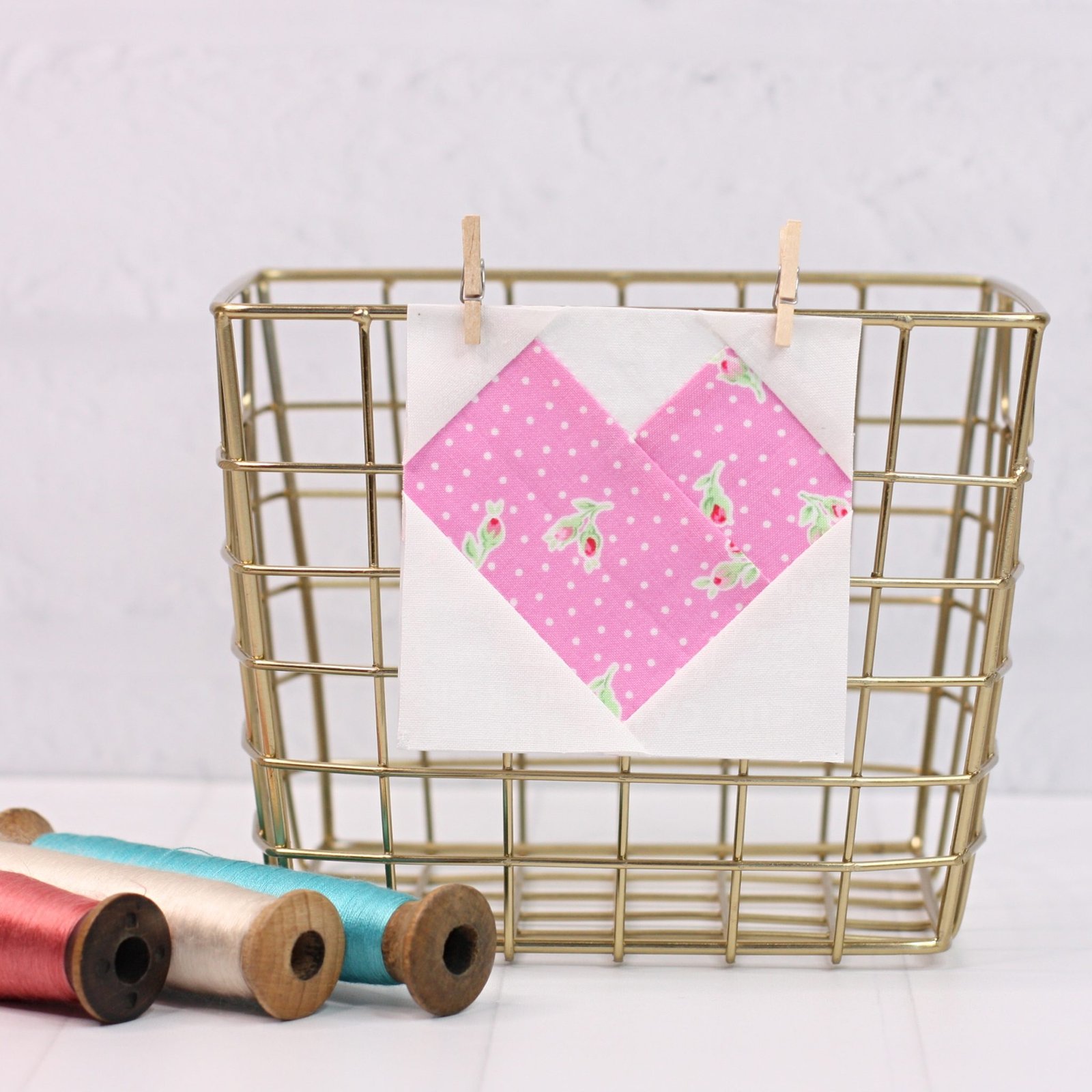 Simple Heart Foundation Paper Piecing Quilt Block (5 Sizes) - A ...