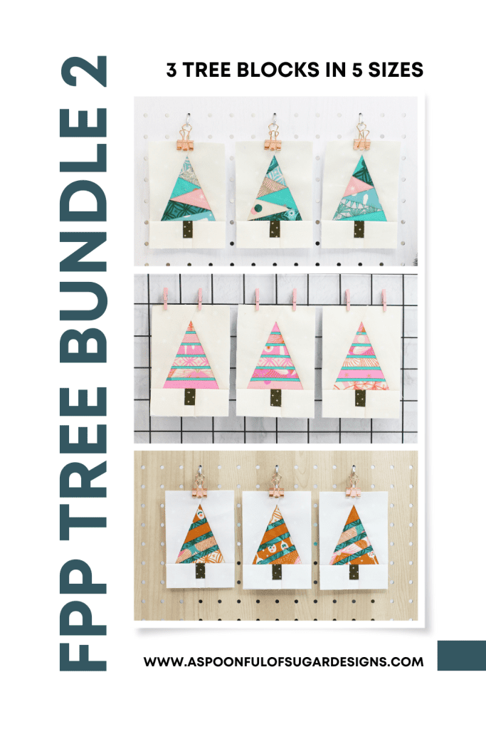 Tree Foundation Paper Piecing Quilt Blocks Bundle 2 - 3 Patterns (5 ...