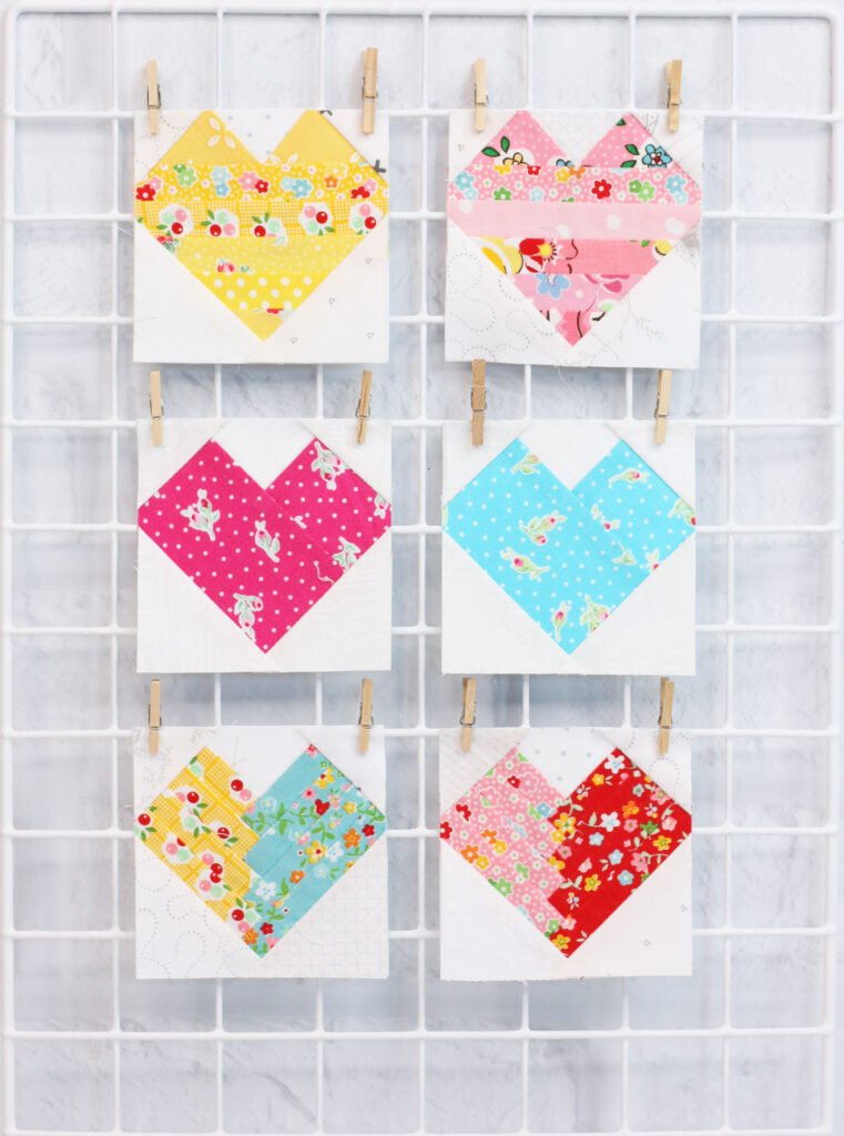 Heart Foundation Paper Piecing Quilt Blocks Bundle - 3 Patterns (5 ...