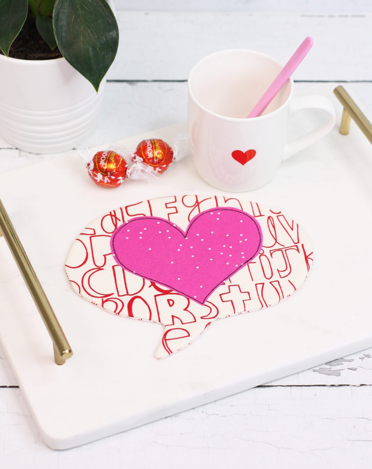 Sweet Talk Mugrug Coaster - A Spoonful of Sugar Shop