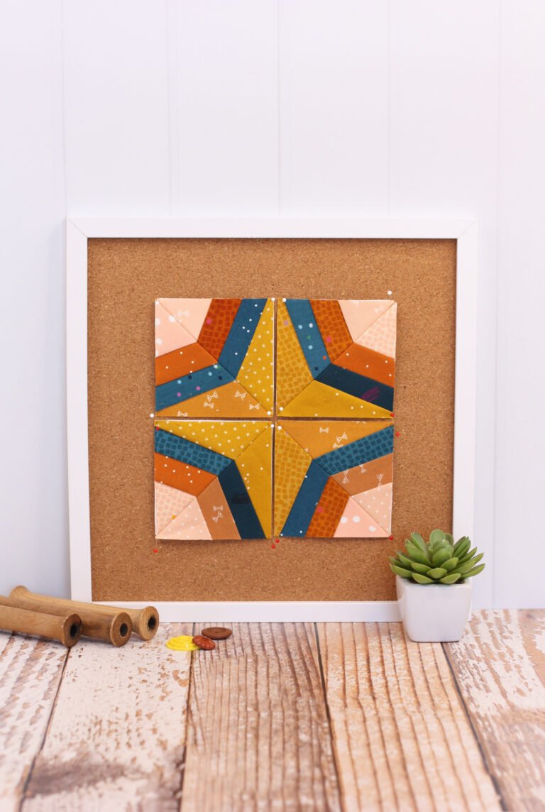 String Star Block Foundation Paper Piecing Quilt Block (5 Sizes) - A ...