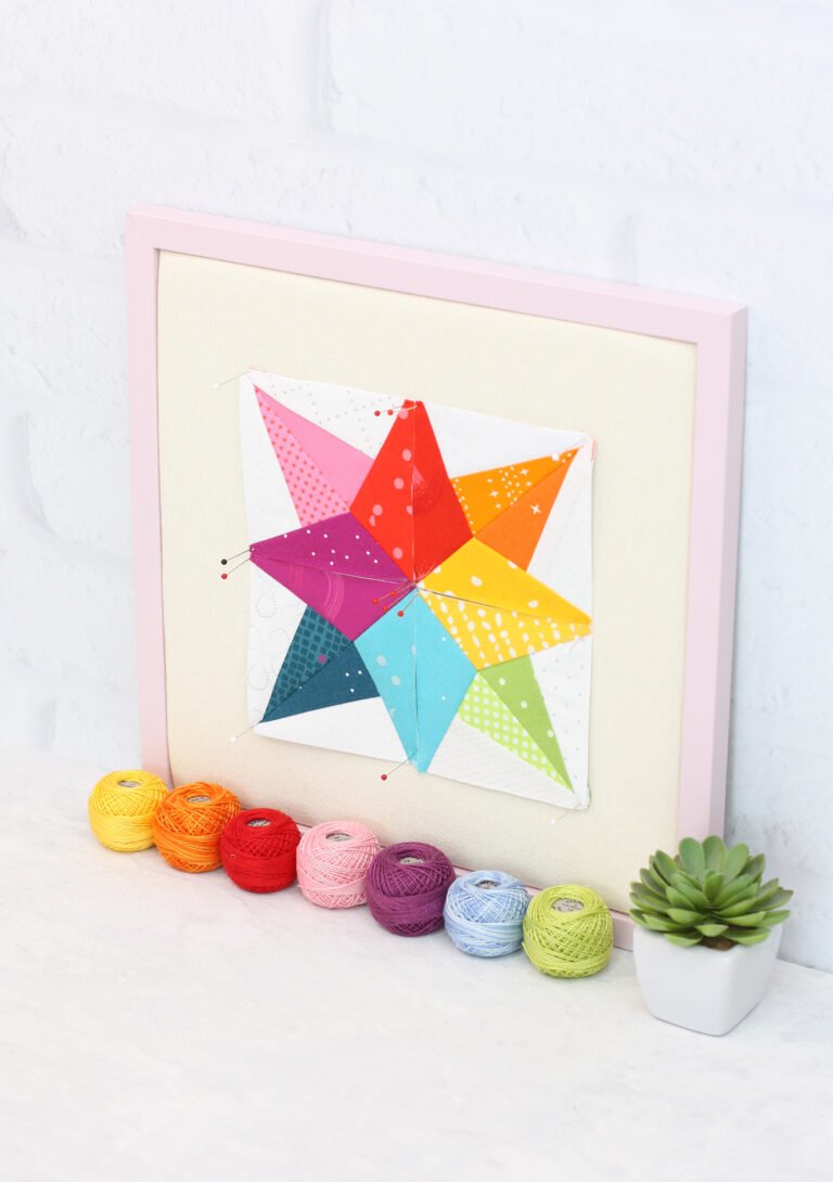 Eight Pointed Star Foundation Paper Piecing Quilt Block (5 Sizes) - A ...