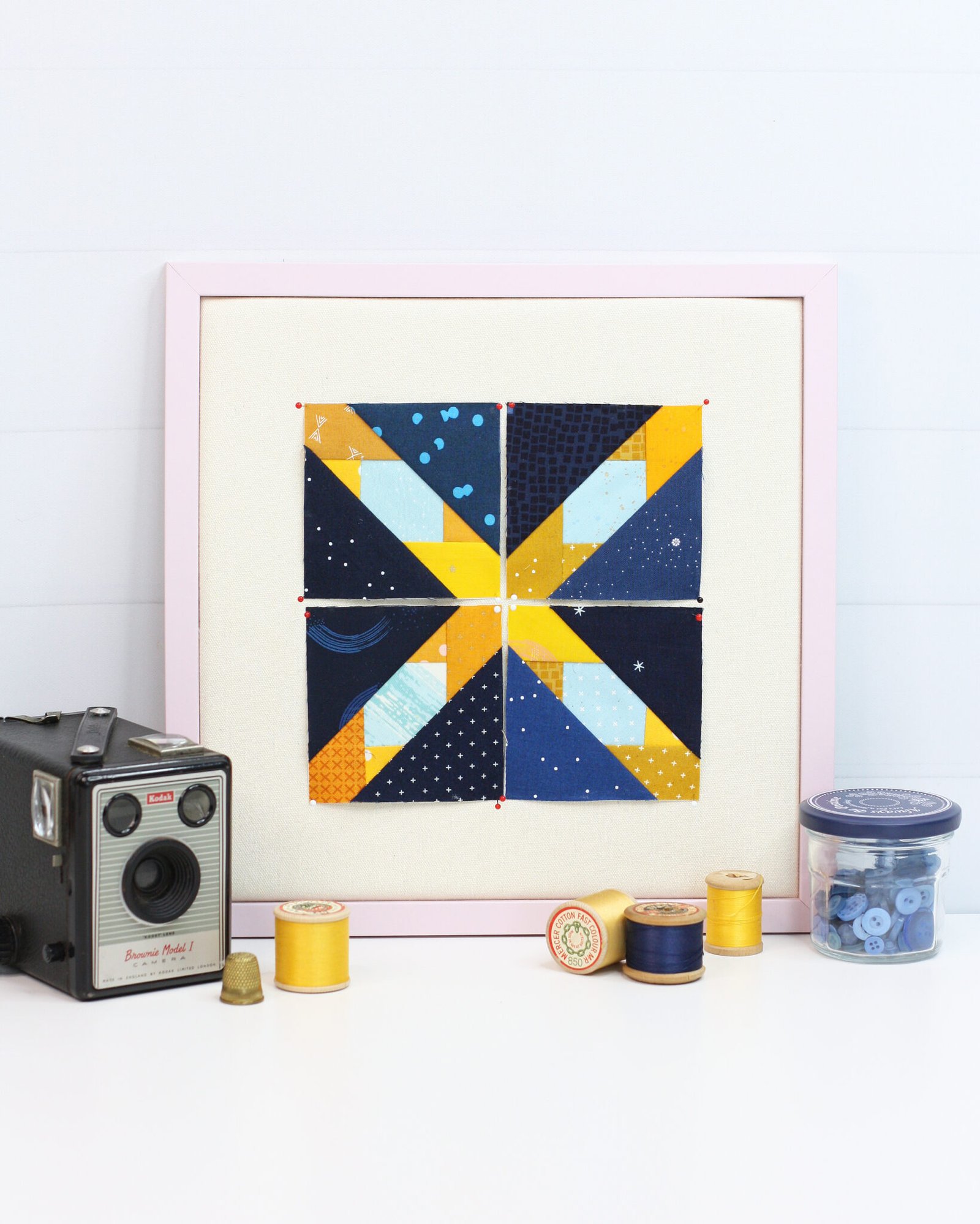 Starry Night Foundation Paper Piecing Quilt Block (5 Sizes) - A ...