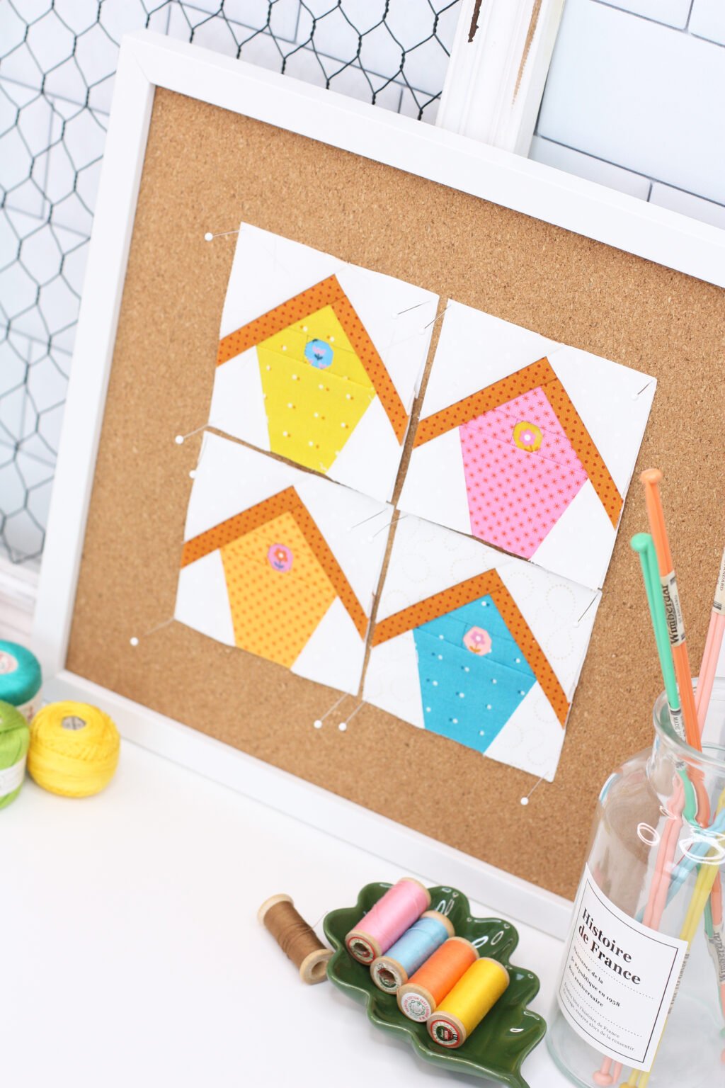 Birdhouse Foundation Paper Piecing Quilt Block (4 Sizes) - A Spoonful ...