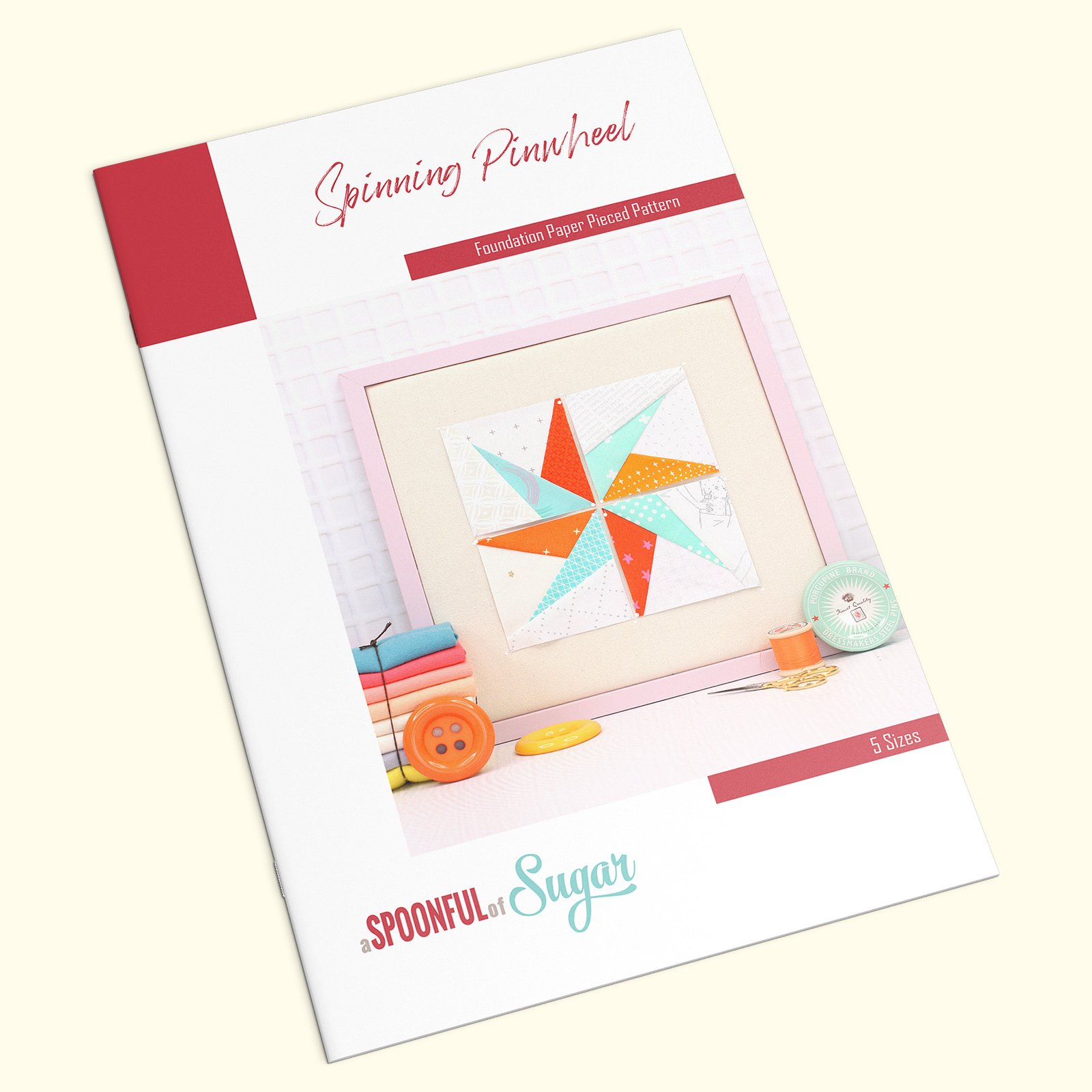 Spinning Pinwheel Foundation Paper Piecing Quilt Block (5 Sizes) - A ...