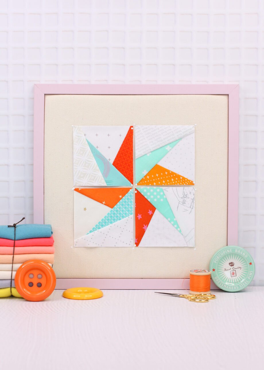 Spinning Pinwheel Foundation Paper Piecing Quilt Block (5 Sizes) - A ...