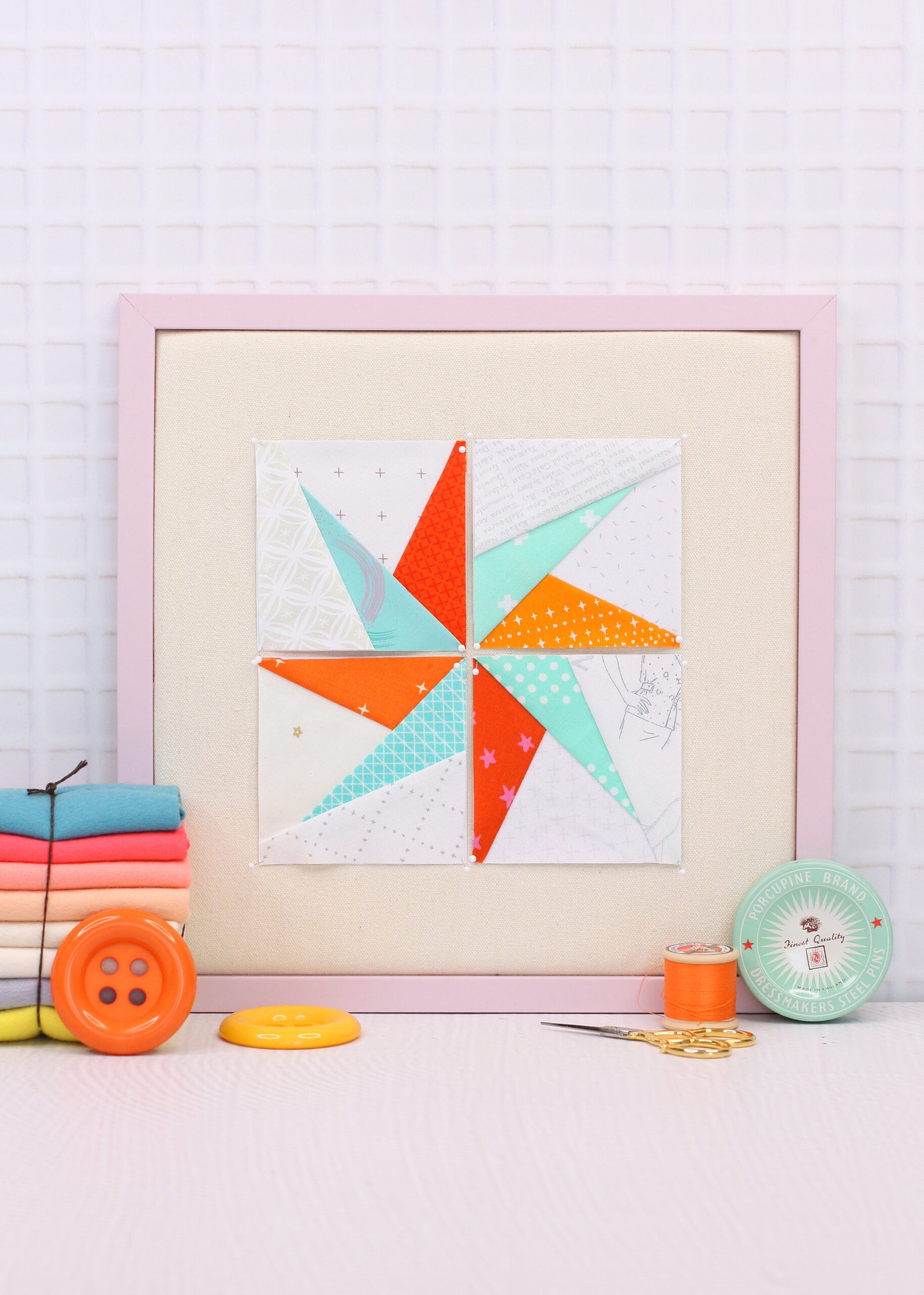 Spinning Pinwheel Foundation Paper Piecing Quilt Block (5 Sizes) - A ...