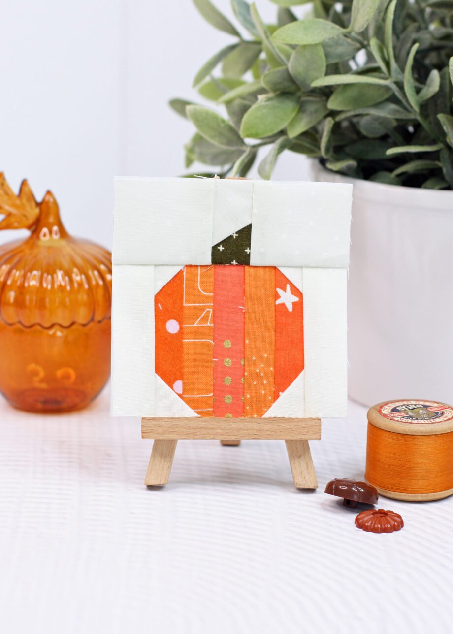 Pumpkin Parade Foundation Paper Piecing Quilt Block (5 Sizes) - A ...
