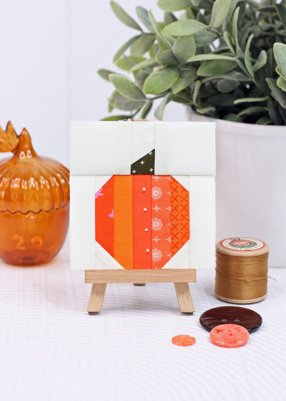 Pumpkin Parade Foundation Paper Piecing Quilt Block (5 Sizes) - A ...