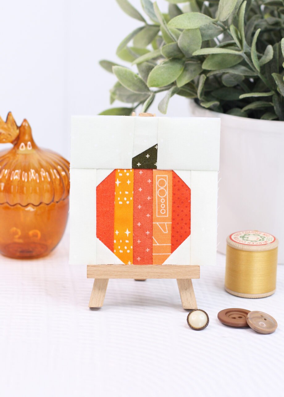 Pumpkin Parade Foundation Paper Piecing Quilt Block (5 Sizes) - A ...