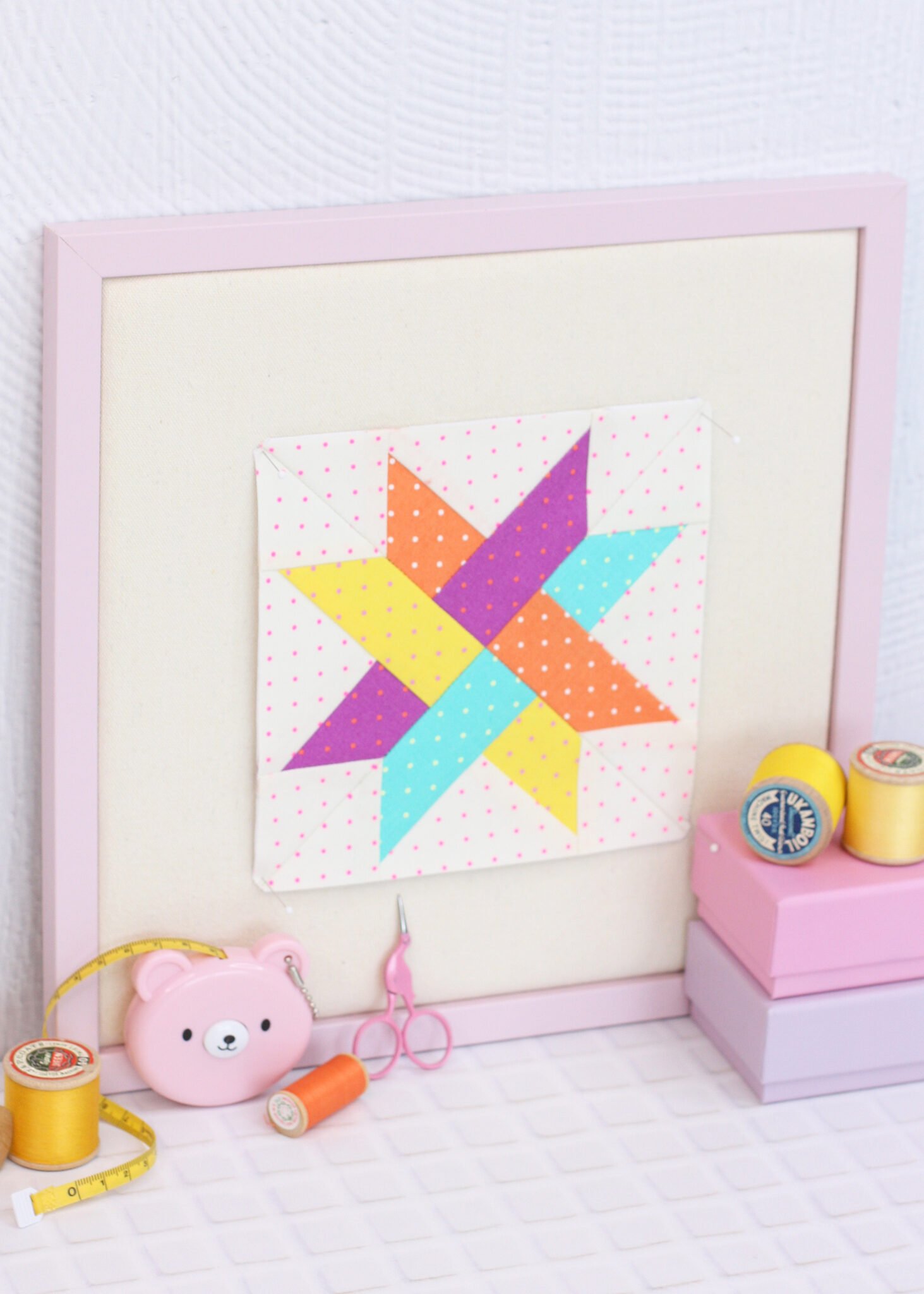 Woven Star Foundation Paper Piecing Quilt Block (5 Sizes) - A Spoonful ...