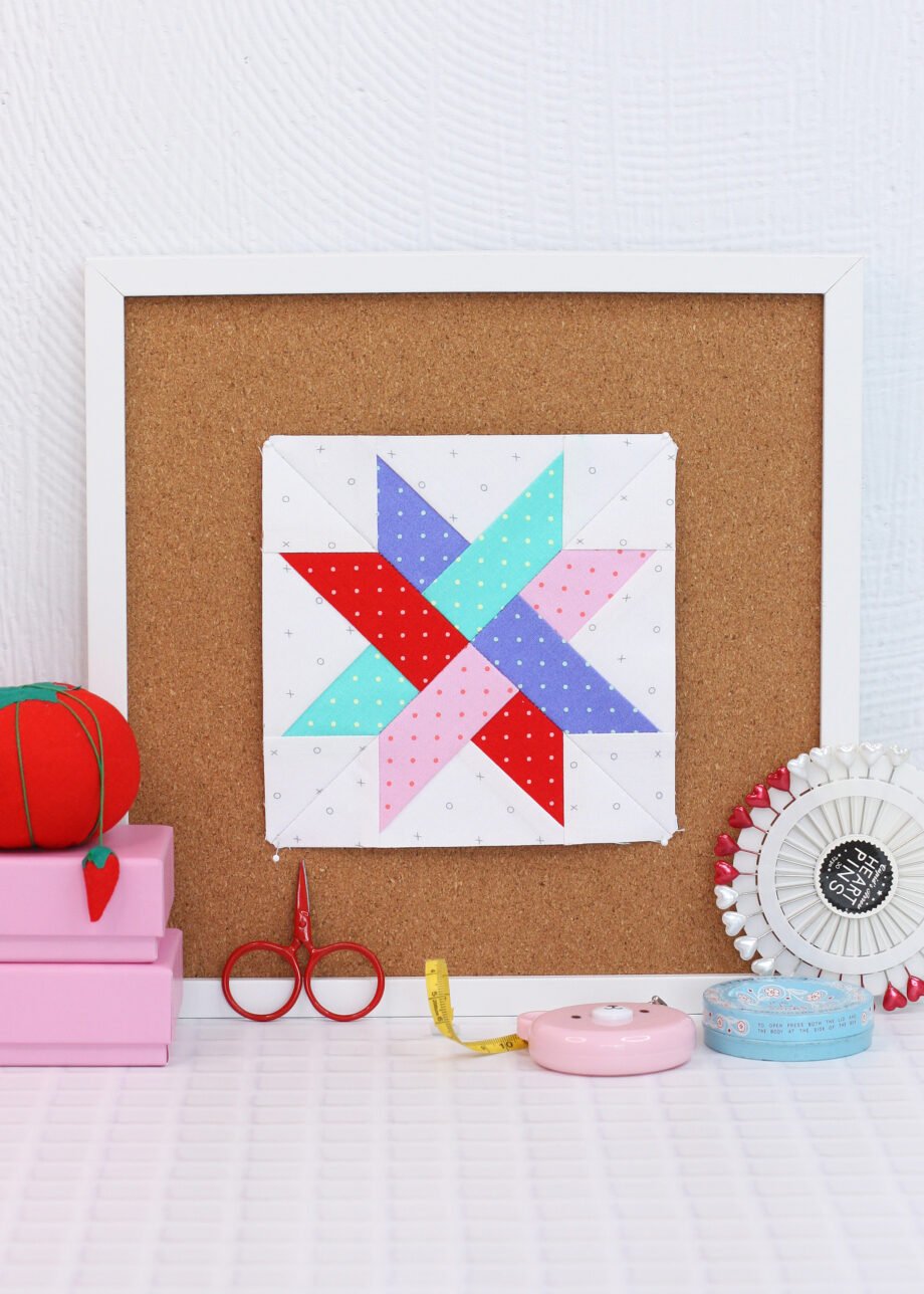 Woven Star Foundation Paper Piecing Quilt Block (5 Sizes) - A Spoonful ...